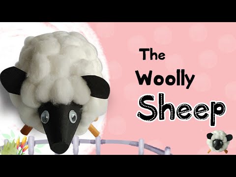 How to make sheep with cotton and paper - YouTube