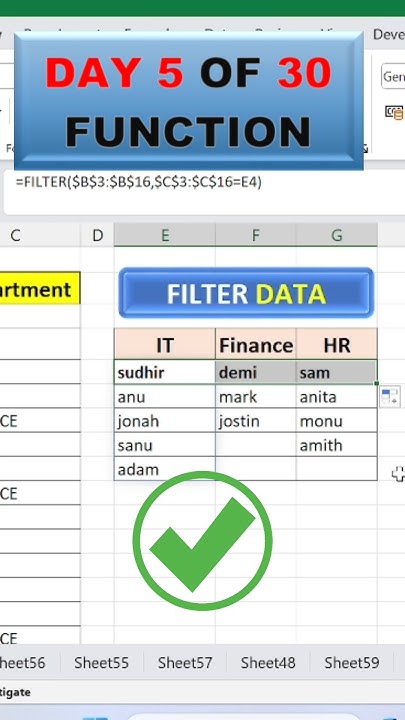 How to Use Excel FILTER Function for Dynamic Data Filtering - Pro Tutorial - YouTube