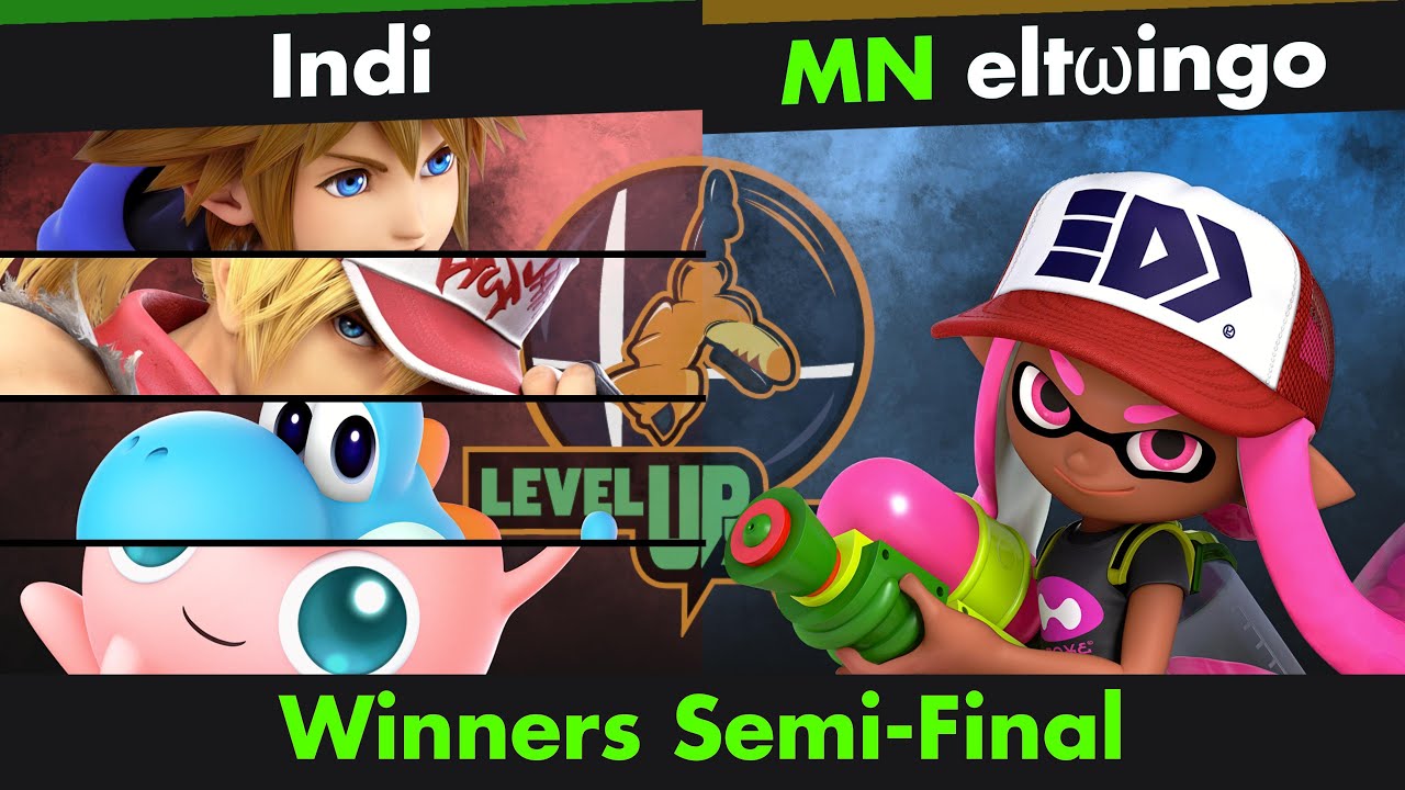 Level Up'Smash S2 #10 Indi (Sora, Terry, Yoshi, Jigglypuff) vs eltwingo (Inkling) - WS - YouTube