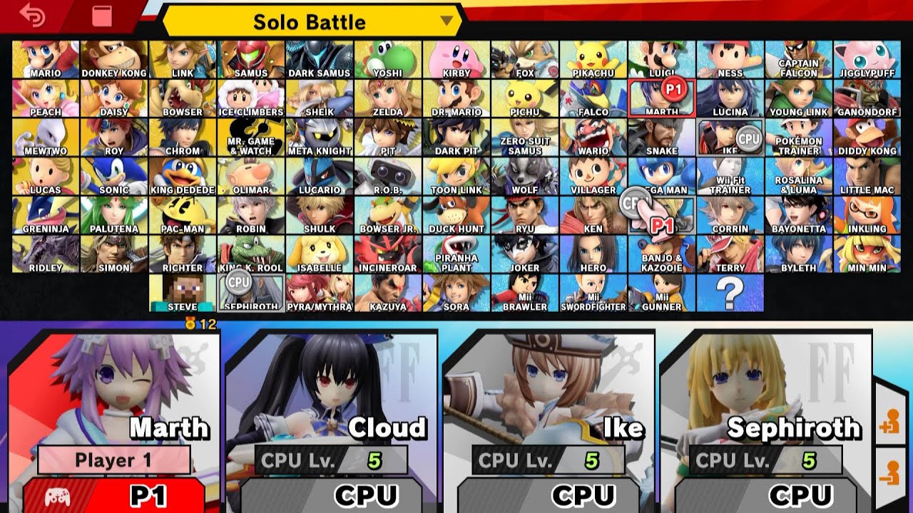 Neptunia Smash battles #3 (Super smash bros. Ultimate) Yuzu (MOD) - YouTube