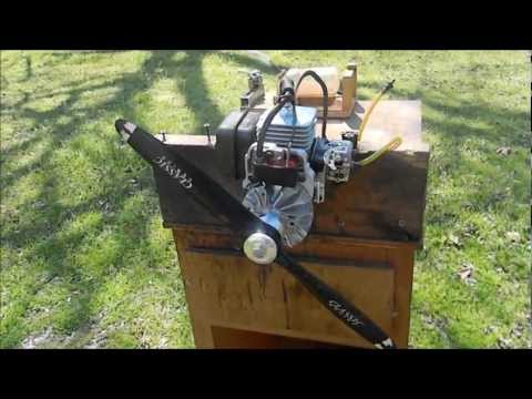 Homelite 25CC air boat engine by Dr Tune! - YouTube