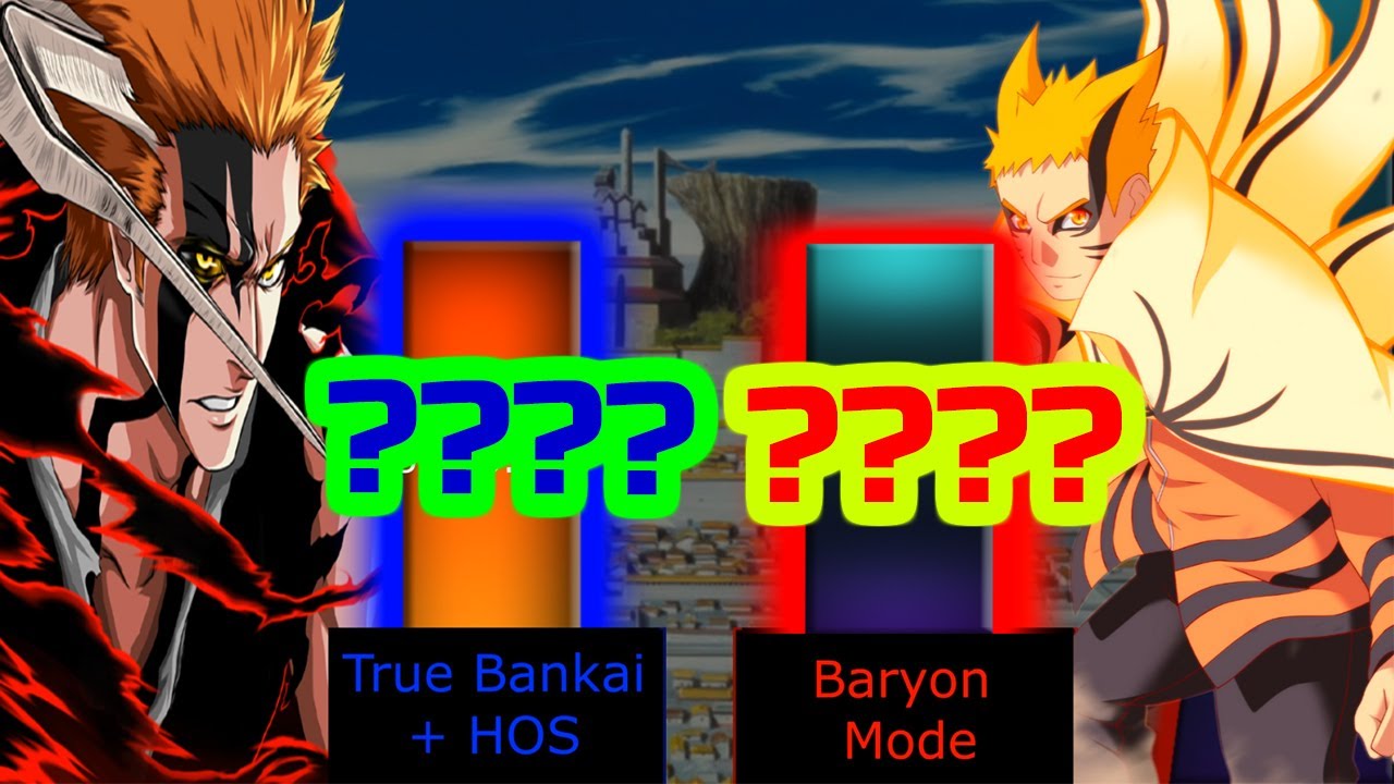 Ichigo vs Naruto Power Levels All Forms - YouTube