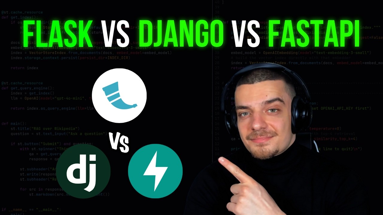 Flask VS Django VS FastAPI - Detailed Comparison & Use Cases - YouTube