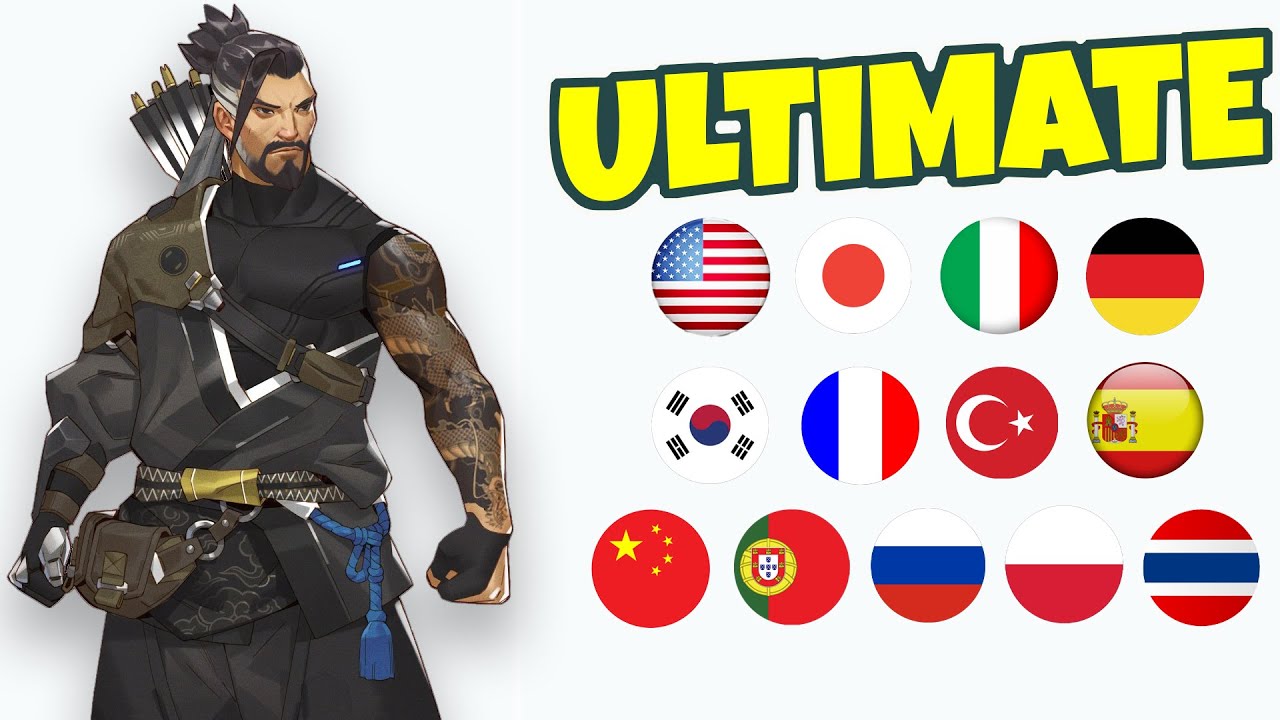 Overwatch 2 - HANZO'S Ultimate in ALL Languages! - YouTube