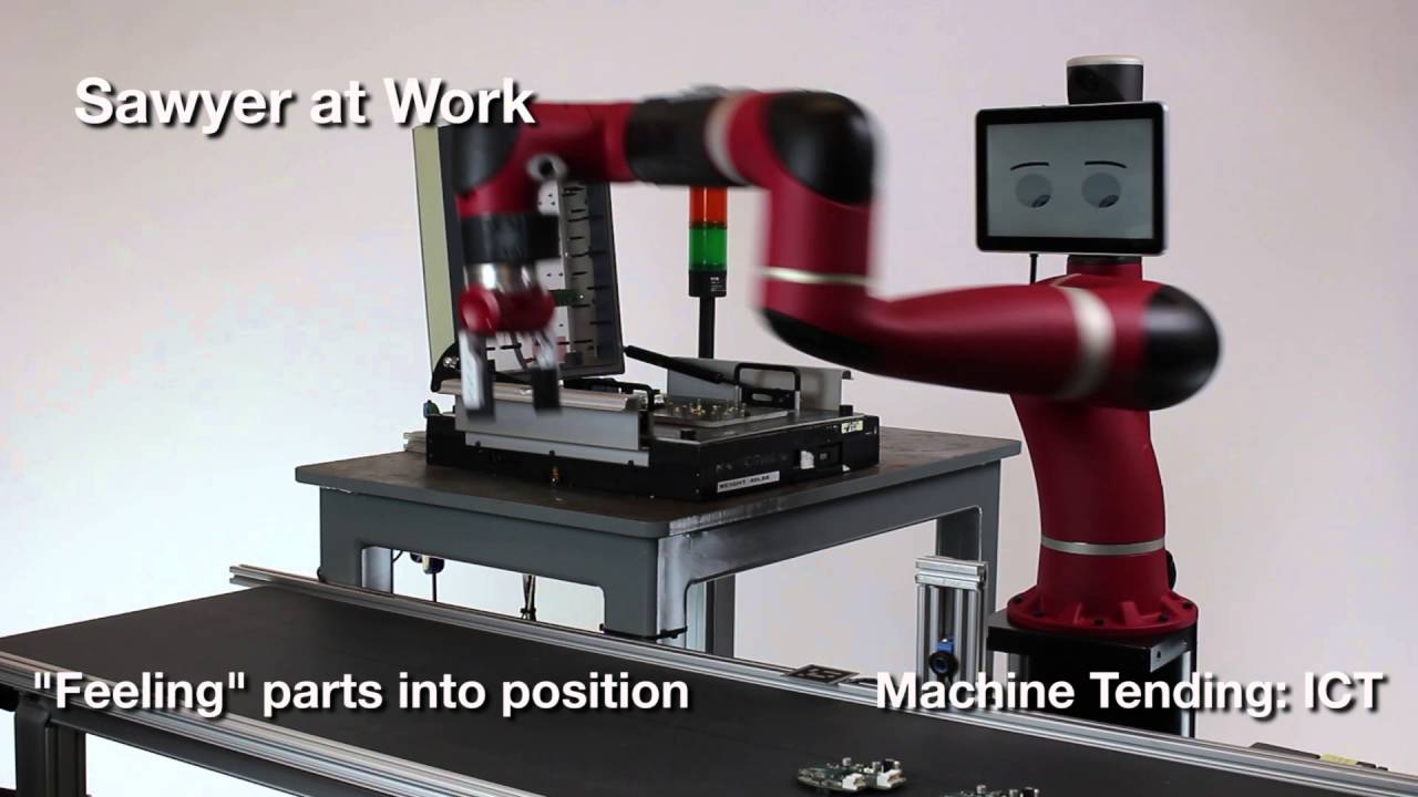 Sawyer Rethink Robotics PCB Handling ICT - YouTube