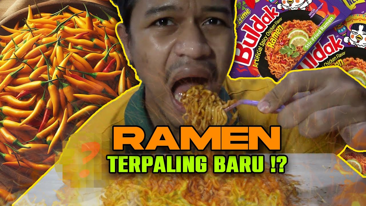 RAMEN 10 KALI PEDAS + CILI BRAZIL !!! - YouTube