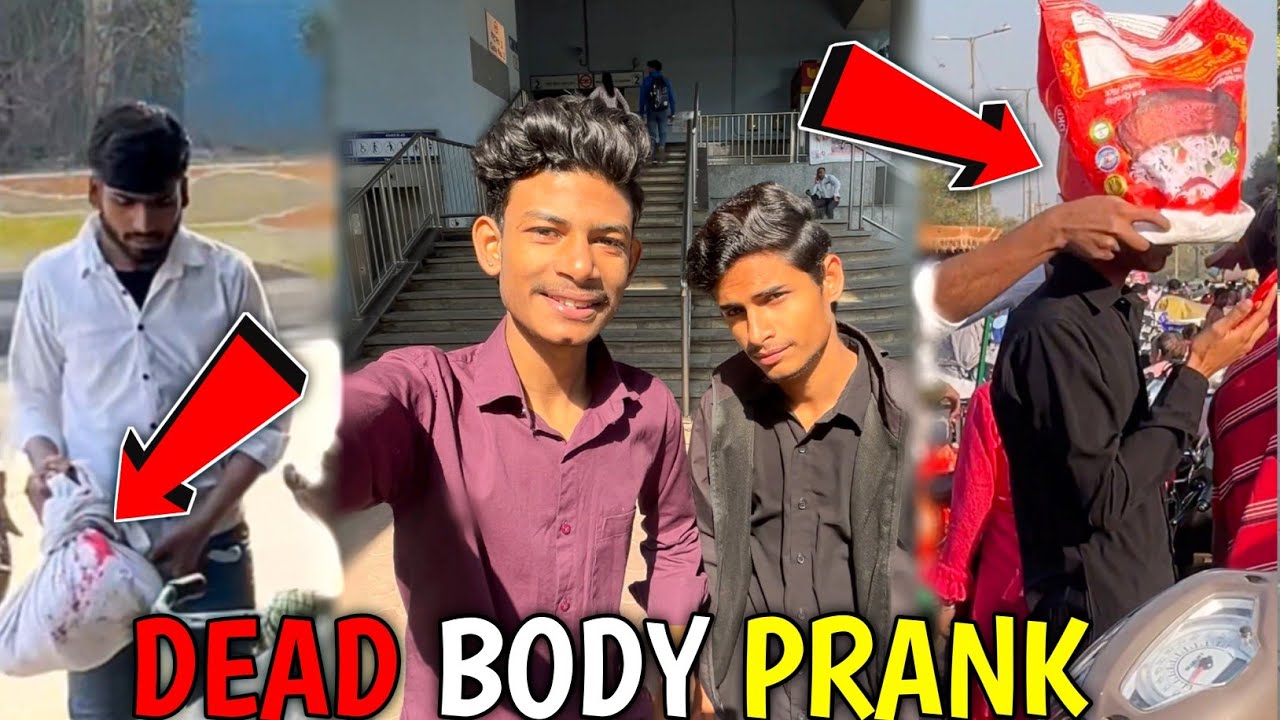 New prank in DEAD BODY👹 prank Sadar market😱 - YouTube