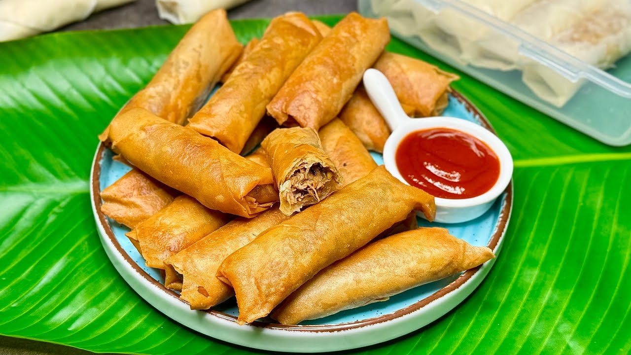 Super Crispy & Delicious Beef Spring Roll Recipe | Beef Roll Recipe ...