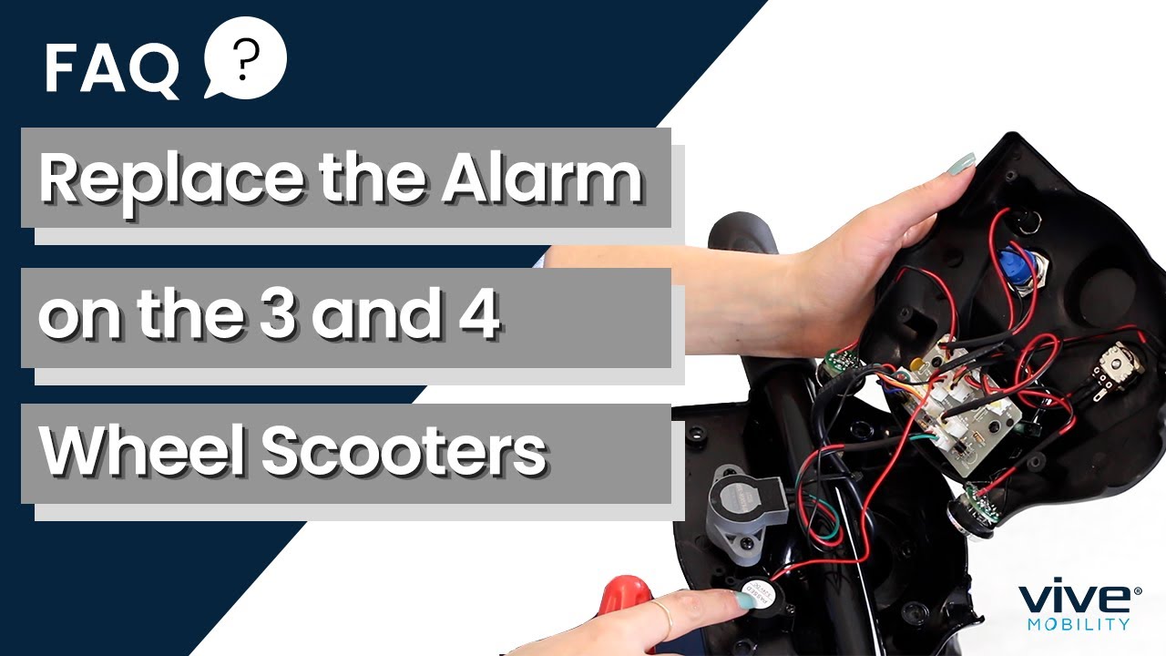 Replacing the Alarm on the 3 and 4 Wheel Scooters - Vive Mobility - YouTube