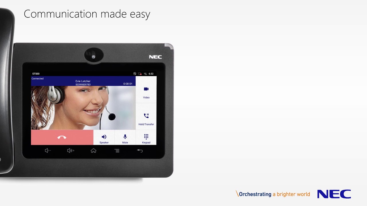 GT890 IP Video Desktop Phone Call Handling thru NEC’s UNIVERGE ST500 Smartphone Client Overview ...