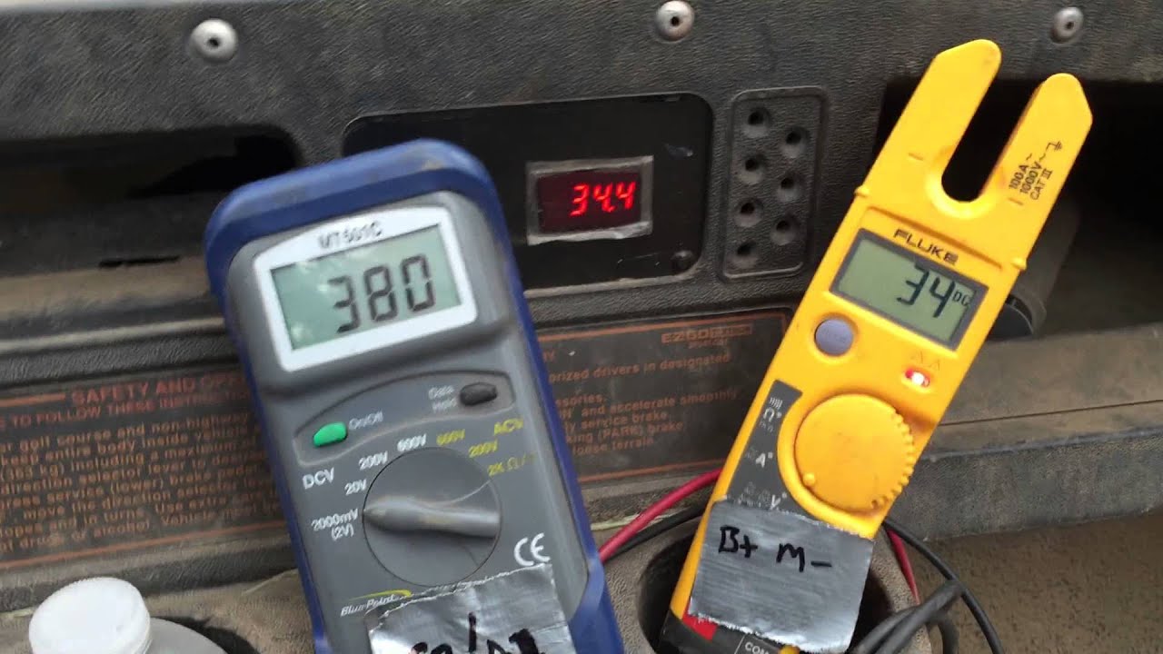 Voltage test run at motor - S2 & A1 on left, B+ and M- on right - YouTube