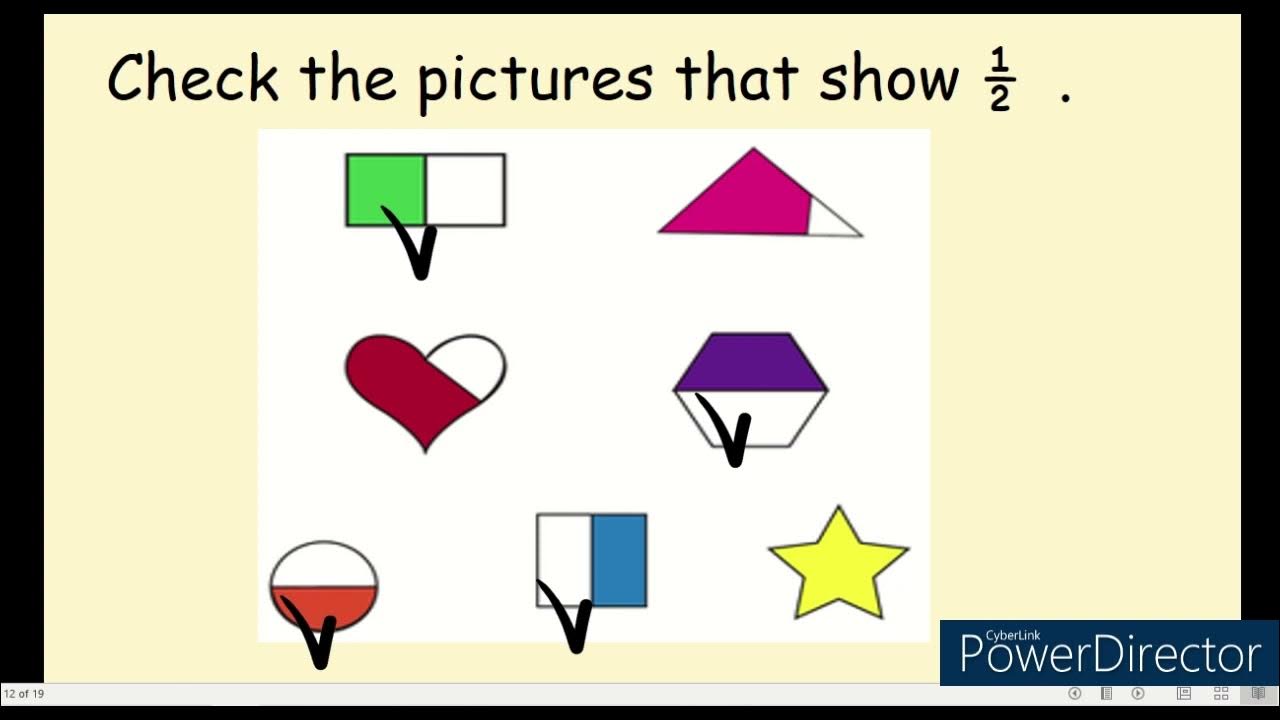 IDENTIFYING 1/2 AND 1/4- GRADE 1 POWERPOINT PRESENTATION/Your Math ...
