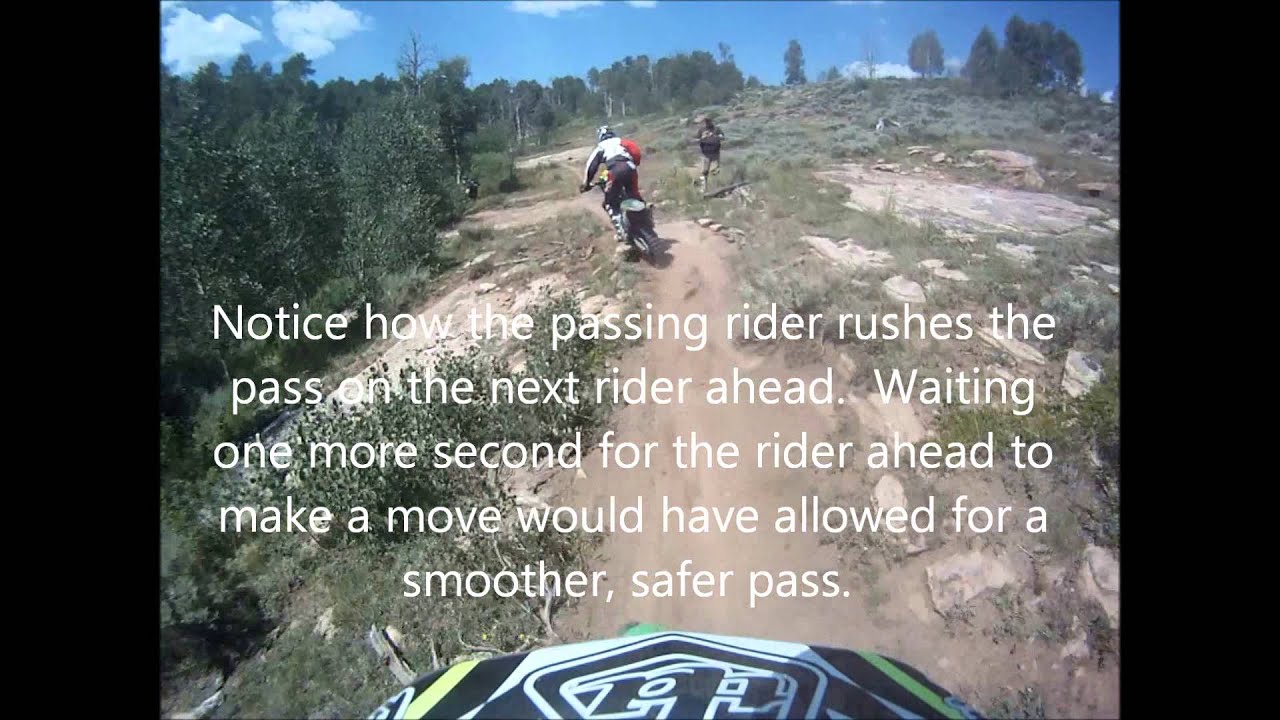 Enduro Passing Etiquette - YouTube