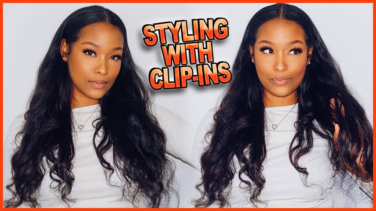 HOW TO | Styling my natural hair with clip-ins | Fabulous Bre - YouTube