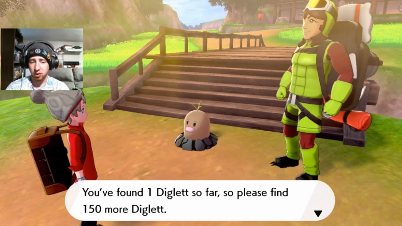 Lets Play Pokemon Sword: Challenge Beach Diglett Locations - YouTube