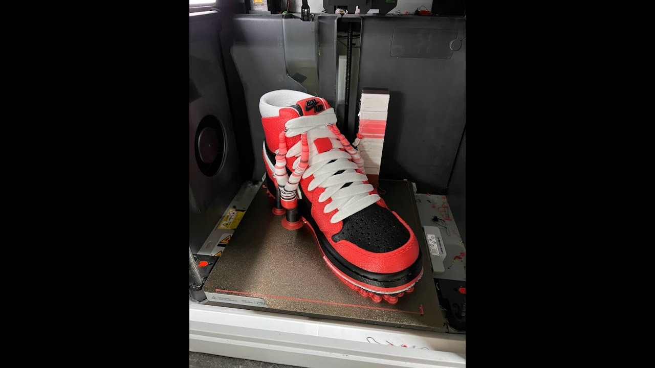 Timelapse - 3 day shoe print Bambu X1C - YouTube