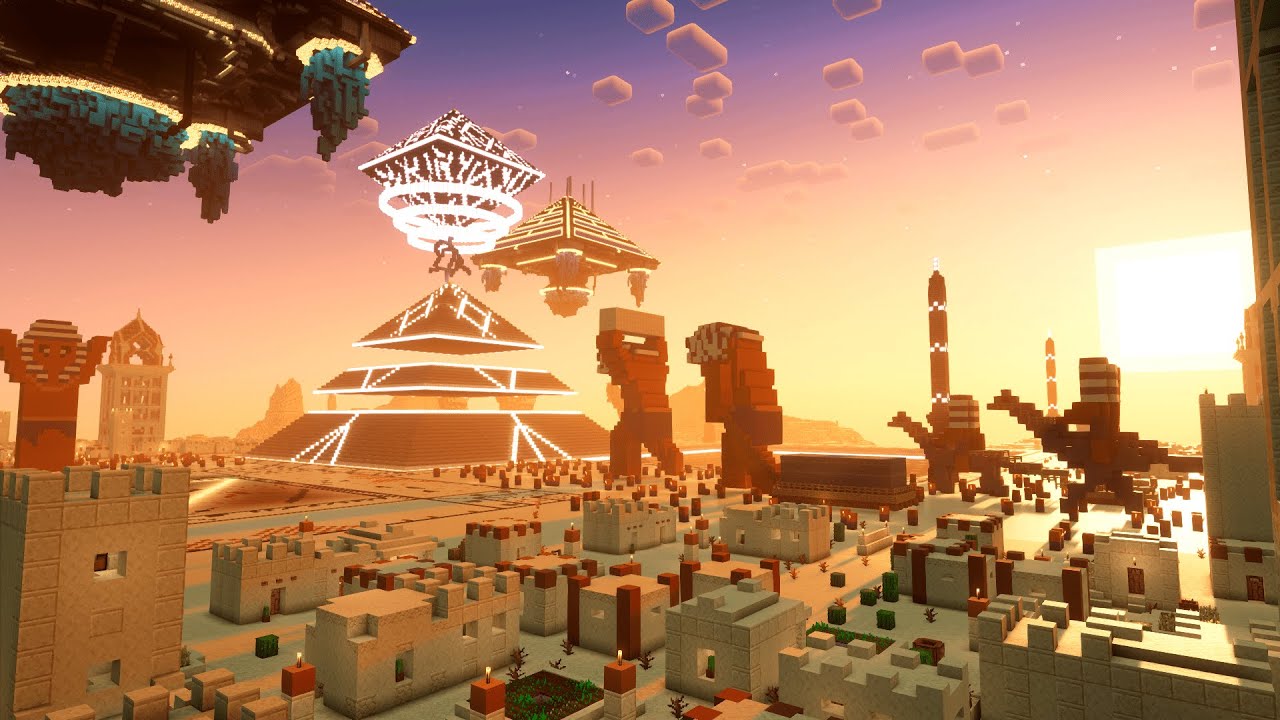 Ancient Aliens Pyramid Complex | Minecraft Build Timelapse - YouTube
