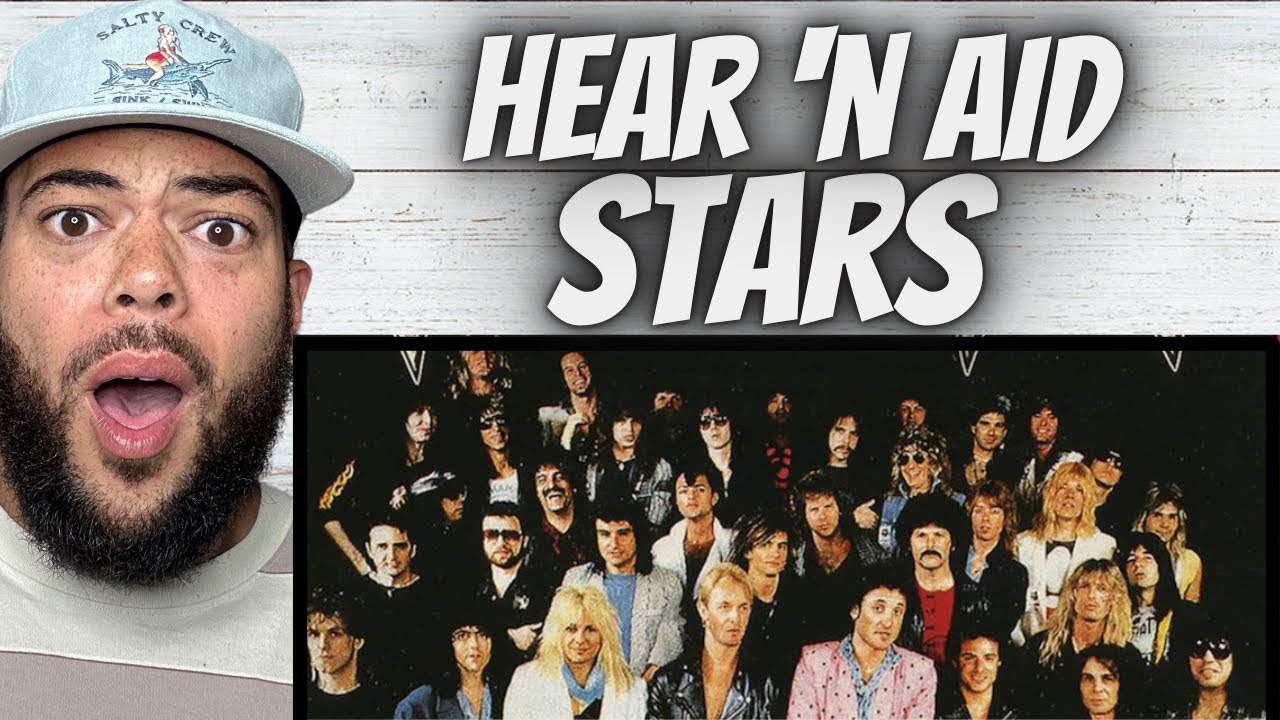 40 ROCK LEGENDS!| FIRST TIME HEARING Hear N' Aid - Stars REACTION ...