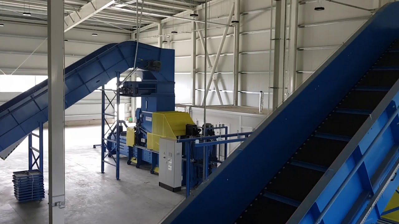 Statia de sortare a deseurilor de la Galda - YouTube