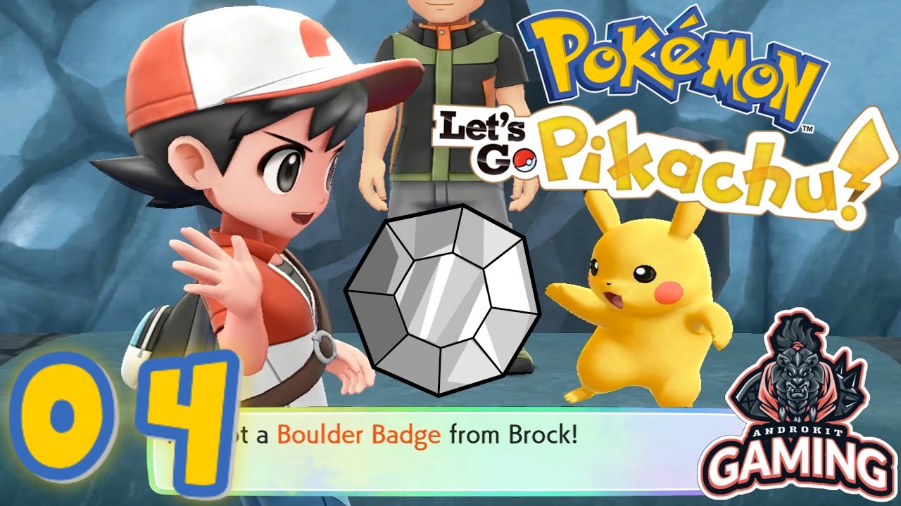 Red Ash vs Brock HD Battle Pokemon let's Go Pikachu part 04 | Androkit ...