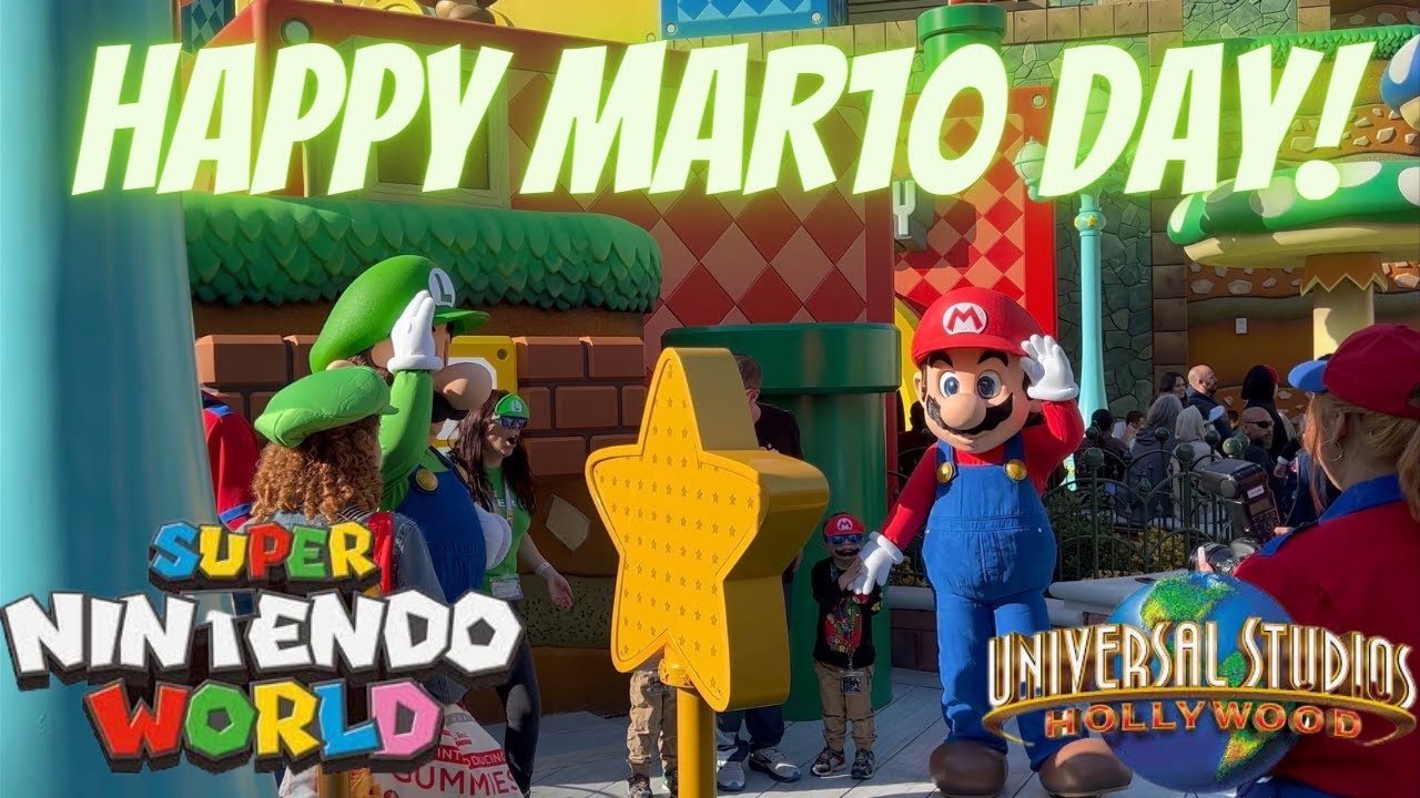 HAPPY MAR10 DAY! | Let’s Celebrate! | Super Nintendo World | Universal ...