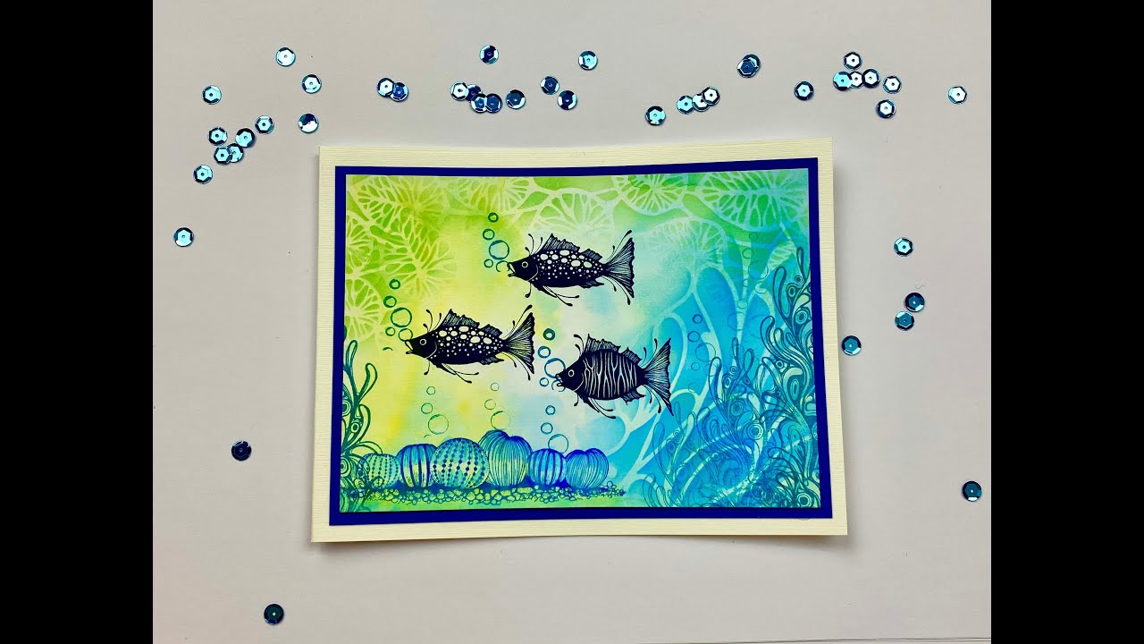 Fish fun in the Sea with Lavinia Stamps - YouTube