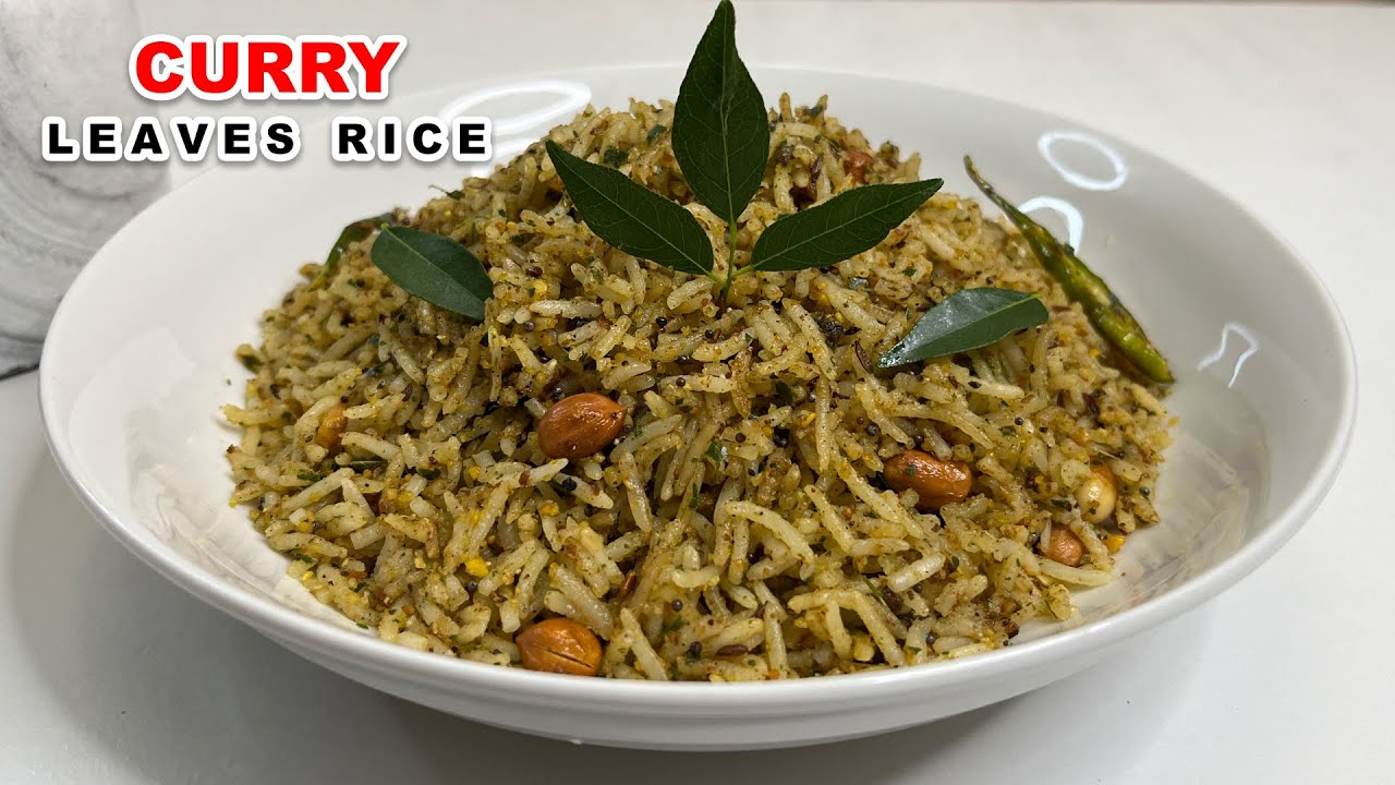 Curry Leaves Rice Recipe | కరివేపాకు అన్నం | How To Make Curry Leaves ...