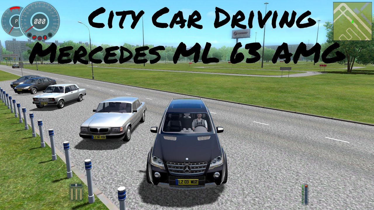 City Car Driving mit Mods - Mercedes ML63 AMG - YouTube