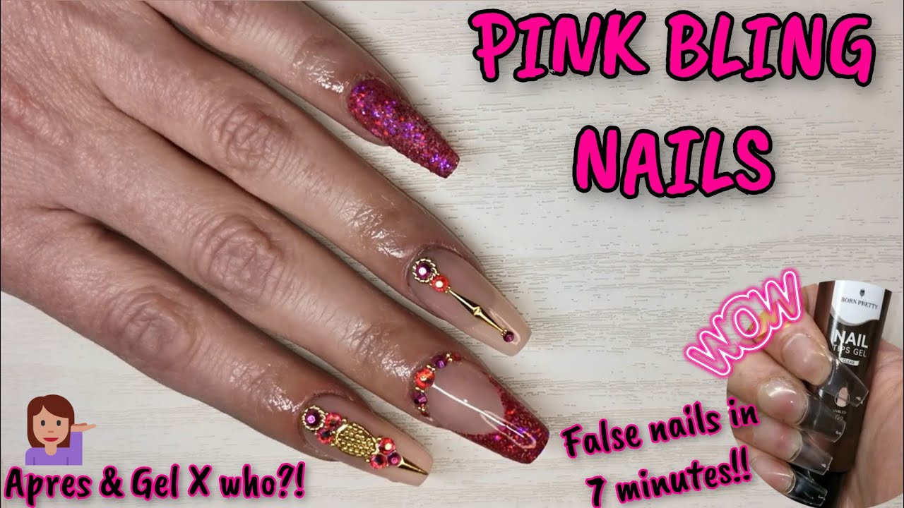Easiest quickest fake nails ever! How to use Born Pretty nail tips gel ...