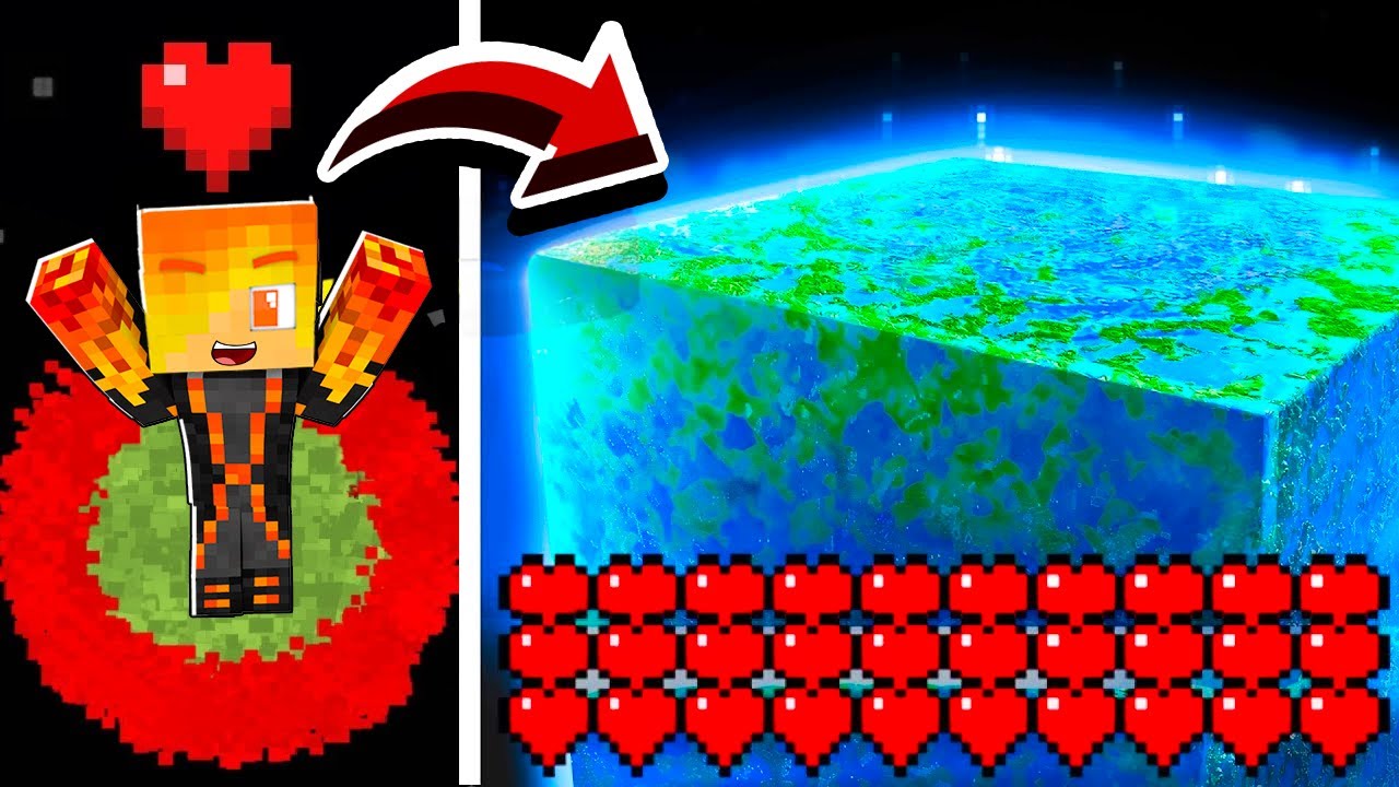 TRÁI TIM = KÍCH THƯỚC CỦA THẾ GIỚI TRONG MINECRAFT - YouTube