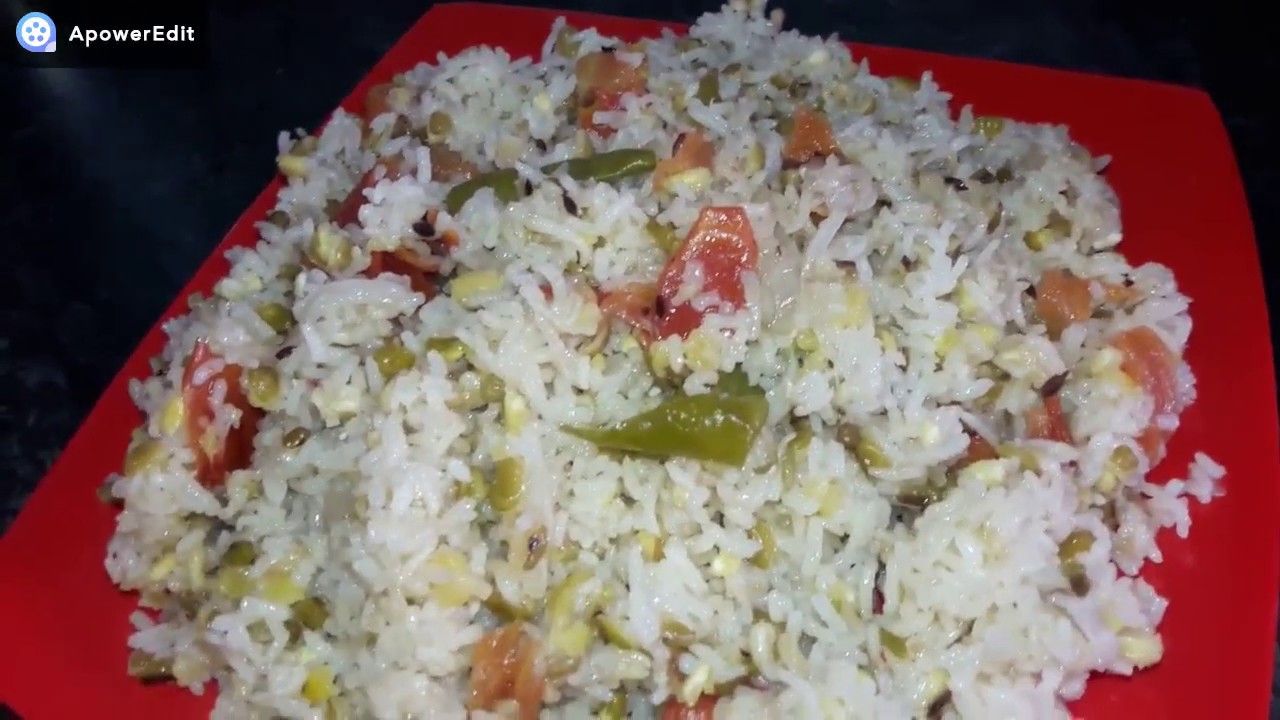 hare moong dal ki rice | hare moong dal ki pulao | green moong recipe ...