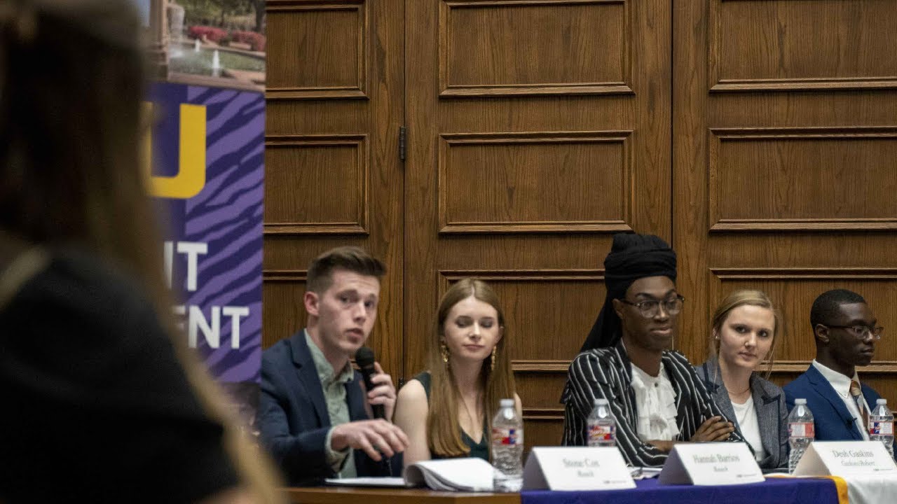 2020 student government debate showcases three distinct tickets - YouTube