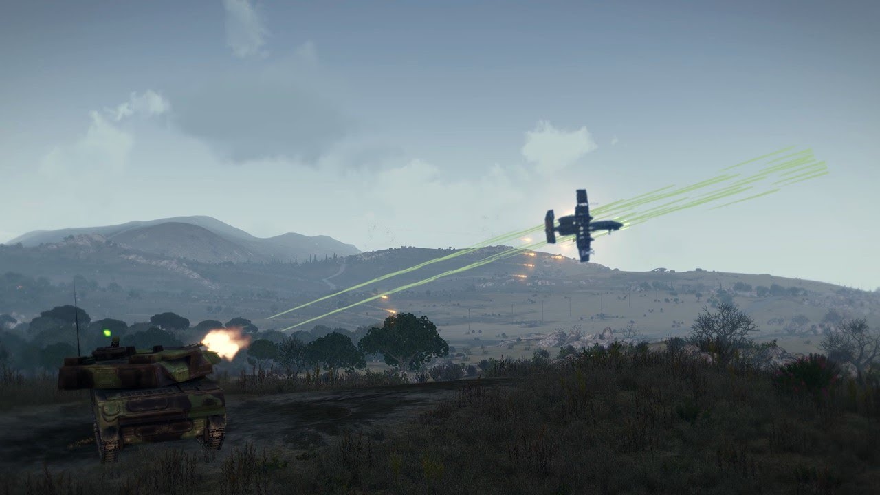 ArmA 3_ A-10 Warthog vs anti-tank - Air defense system / Military ...