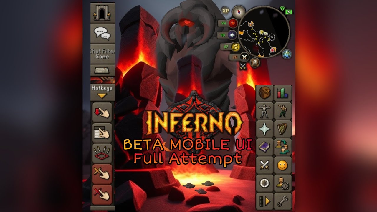 Testing New OSRS Mobile UI - Inferno Attempt on Beta World - YouTube