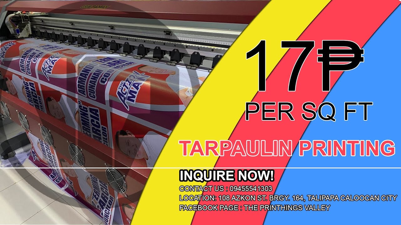 TARPAULIN PRINTING 3X4FT - YouTube