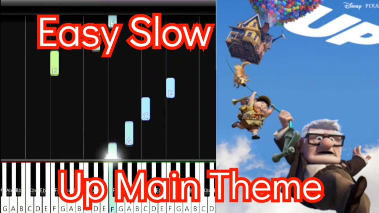 Up | Disney | Easy version | Synthesia - YouTube