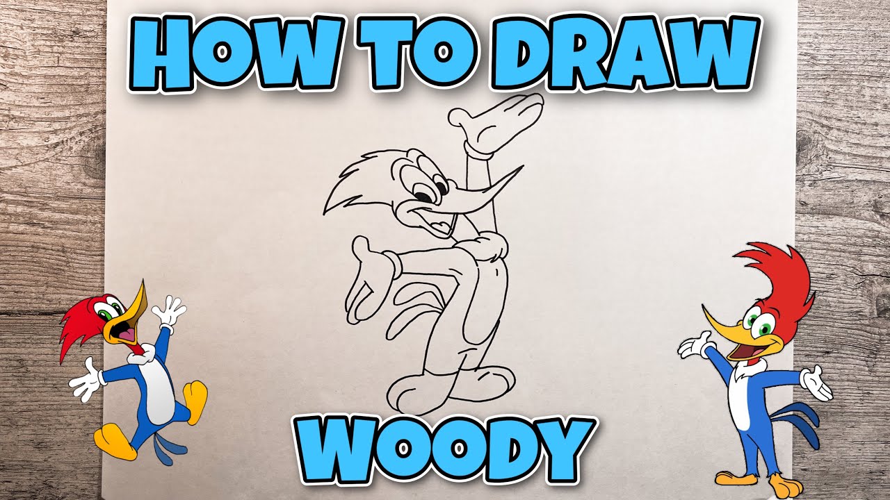 Woody Woodpecker Drawing Step By Step – NJPDK