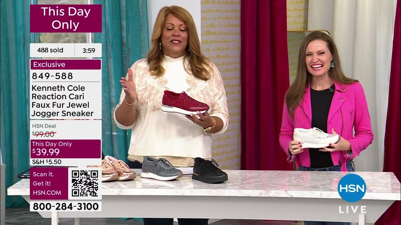 Kenneth Cole Reaction Cari Faux Fur Jewel Jogger Sneaker - YouTube Kenneth Cole Reaction Cari Faux Fur Jewel Jogger Sneaker - YouTube