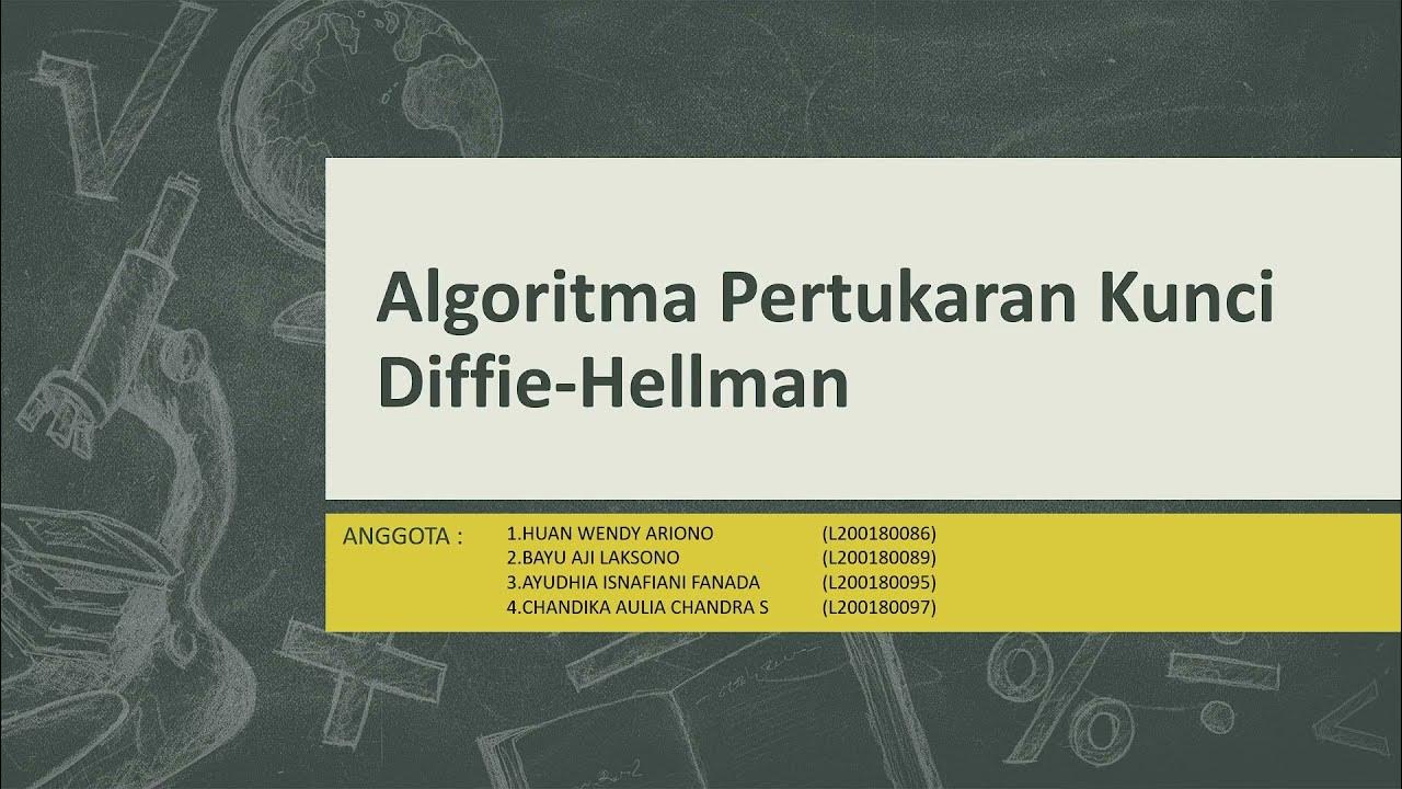 Algoritma Pertukaran Kunci Diffie - Hellman - YouTube