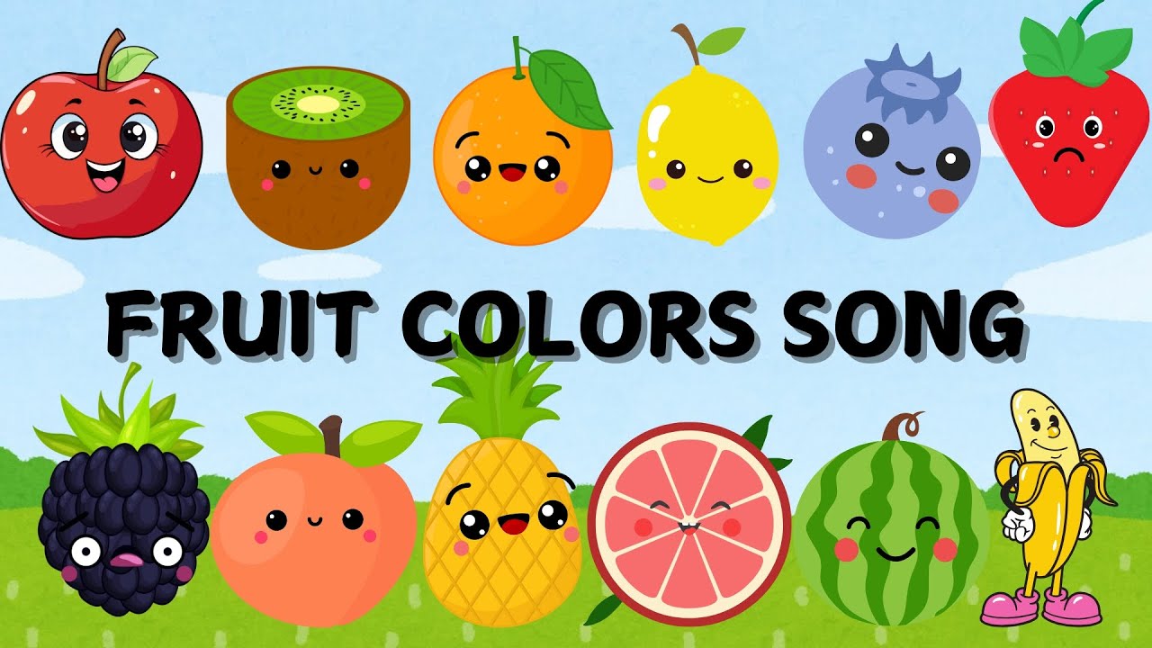 Fruit Colors Song | Fruit Song | Kids Song | Bubbly Bugs | Kids ...