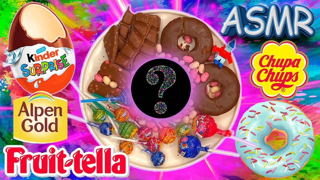 Satisfying ASMR | Unpacking Surprise Egg, Yummy Fruit-tella, Chupa ...