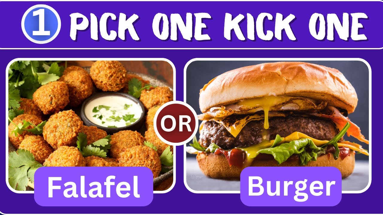 Pick One Kick One:- Food lovers 🍔🍟!! - YouTube