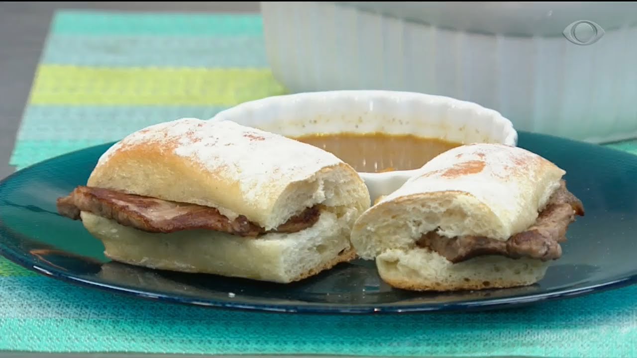 Aprenda a fazer sanduíche prego no pão - YouTube