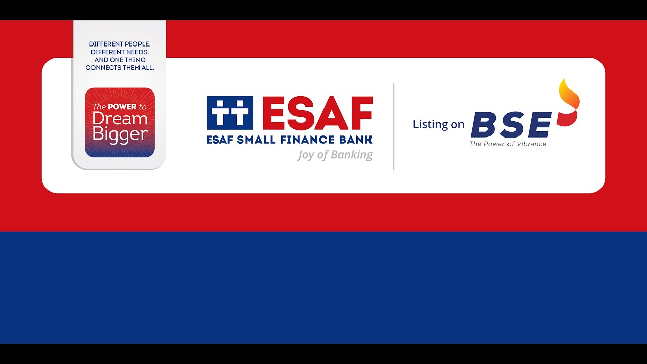 Listing Ceremony of ESAF Small Finance Bank Limited at BSE. - YouTube