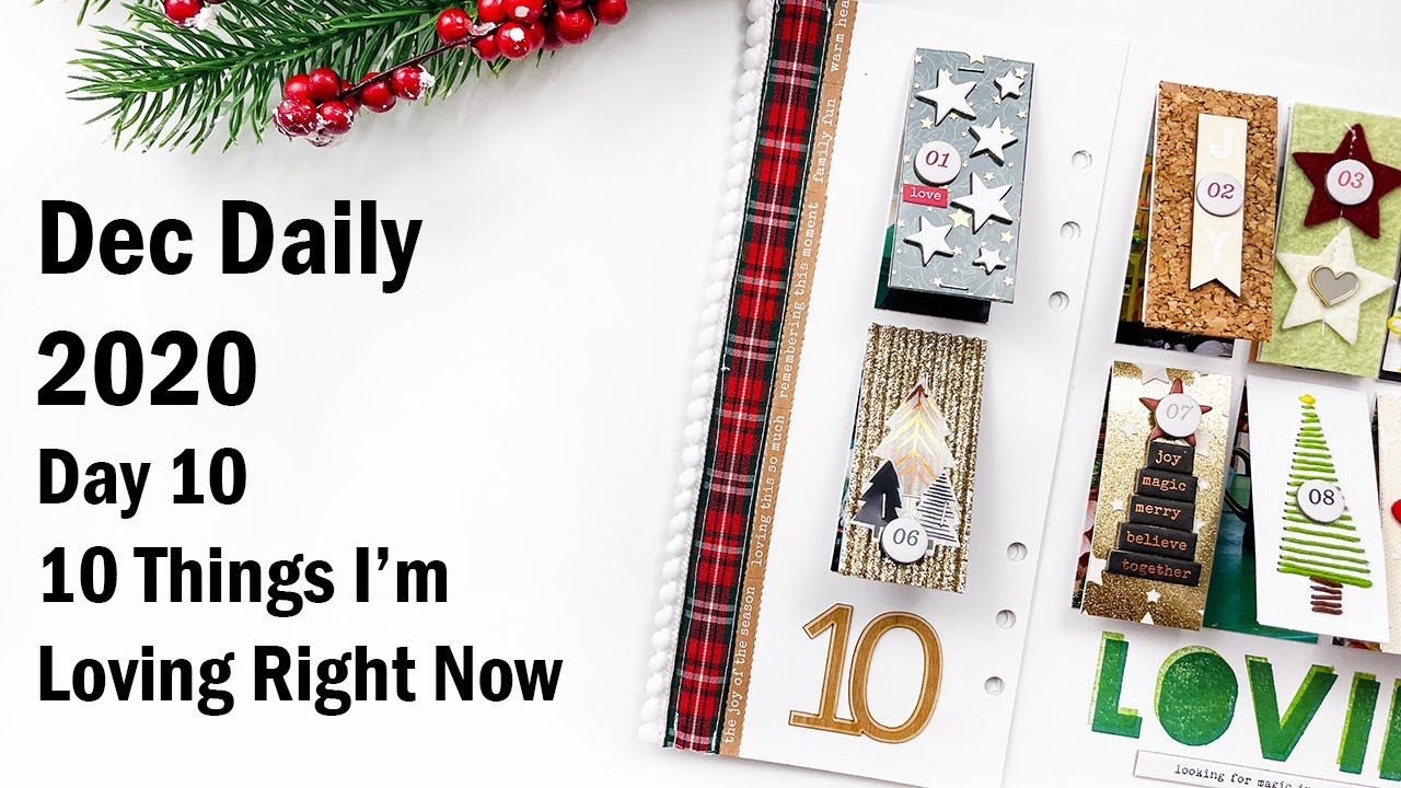 December Daily 2020 | Day 10 | Process Video - YouTube