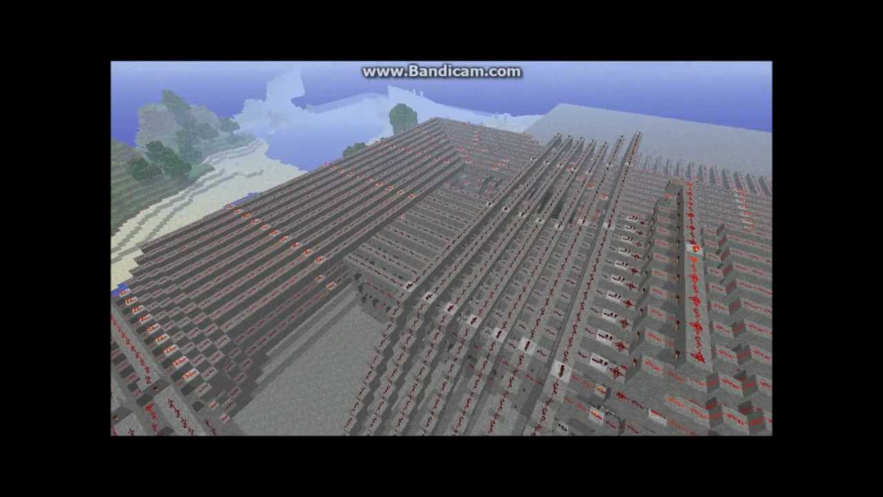 Minecraft Calculator with decimal keypad 7-segment display 2 digit input, 3 digit output - YouTube
