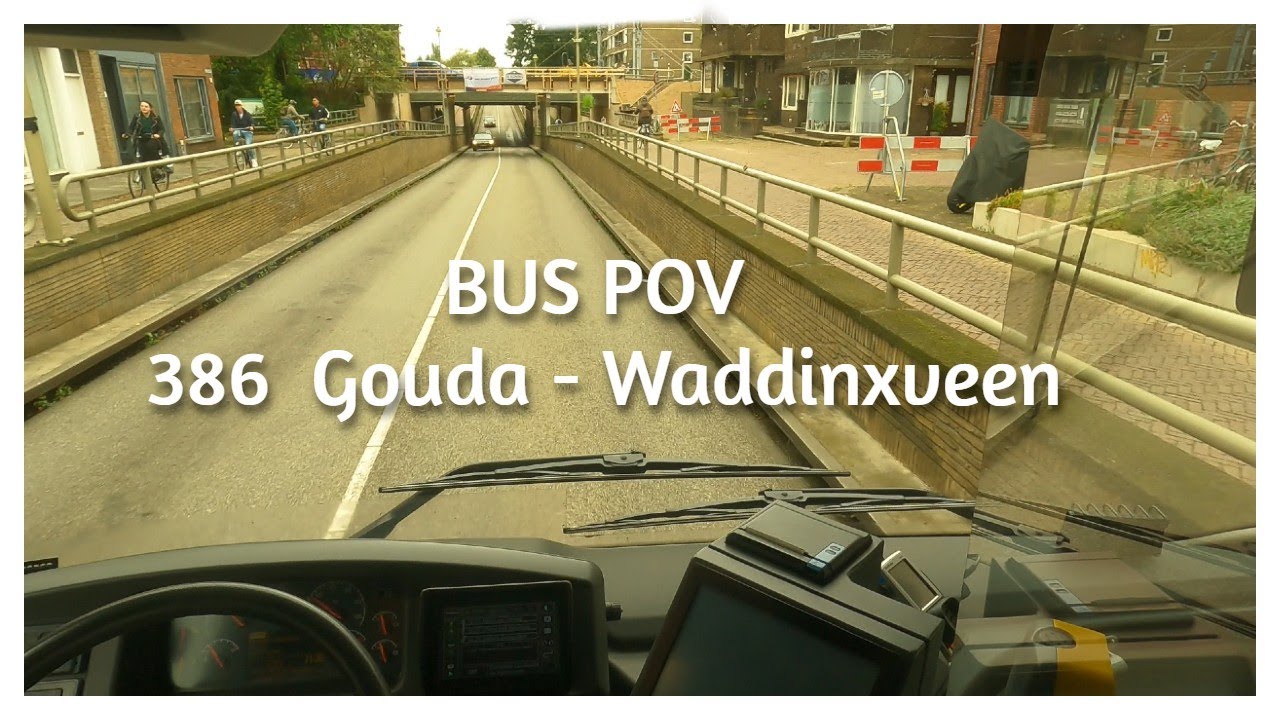 BUS CABIN POV VOLVO 8900 (LE) 386 GOUDA-WADDINXVEEN 2024 - YouTube