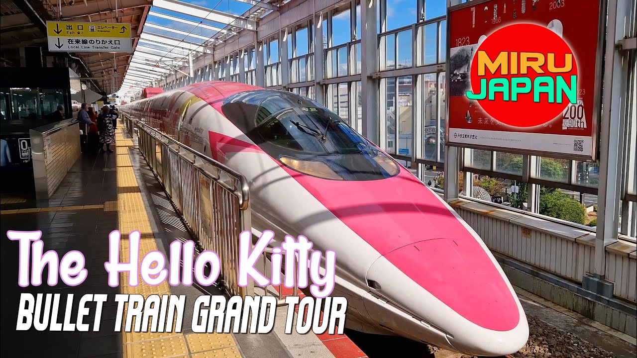 Riding the Hello Kitty shinkansen in Japan | JP | Japan travel 🚅😺 - YouTube