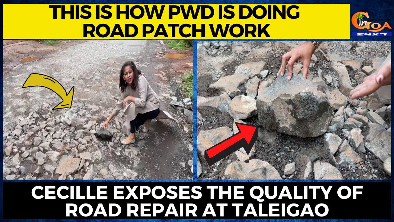 This is how PWD is doing road patch work. Cecille exposes the quality ...