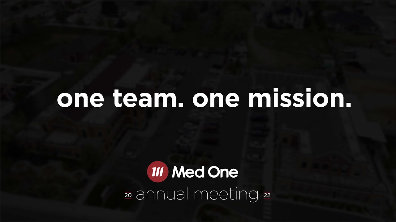 One Team. One Mission. | Med One Corporate Video - YouTube
